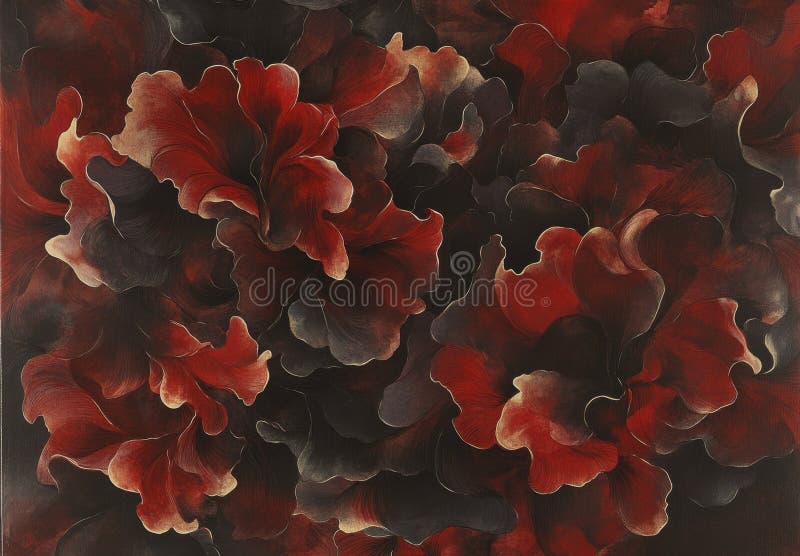 A Deep Maroon Watercolor Background, Created by Hand Stock Photo ...