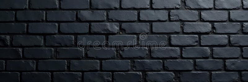 Deep, Matte Black Brick Texture Seamless, Uniform, Pattern, Abstract ...