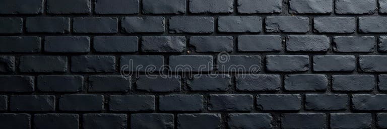 Deep, Matte Black Brick Texture Seamless, Uniform, Pattern, Abstract ...