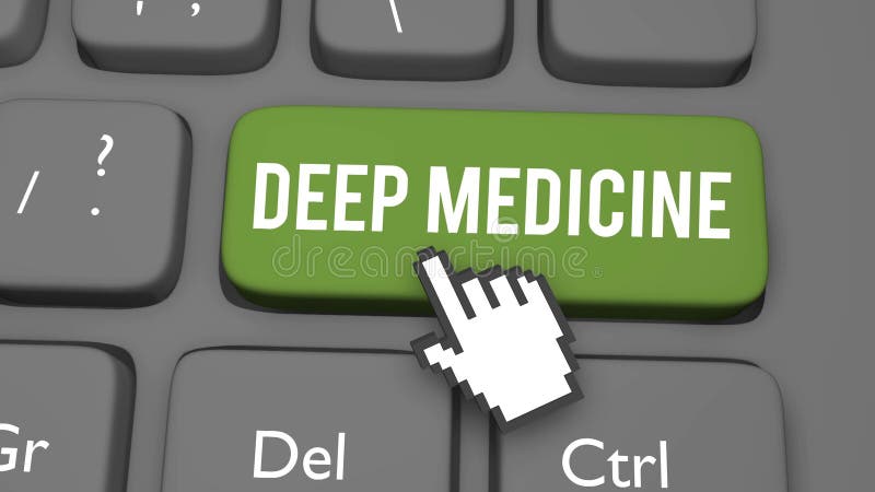 Deep Medicine Concept on Computer Keyboard Key Stock Video - Video of ...