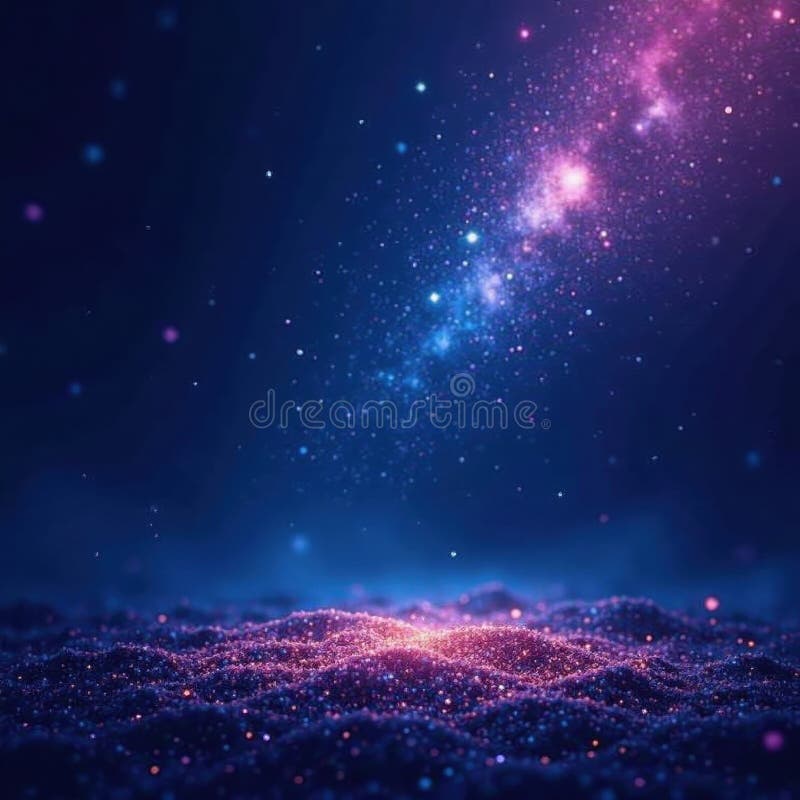 Deep Midnight Blue Backdrop, Cosmic Dust Effect, Quiet, Texture Stock ...