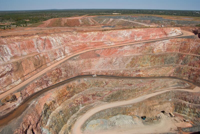 Deep Mine at cobar stock photo. Image of industrial, geology - 4337372