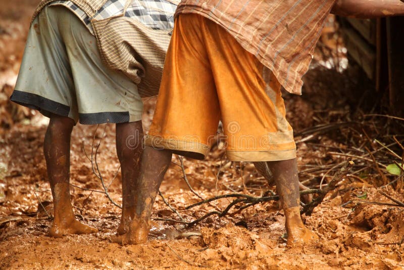 Deep in mud stock photo. Image of road, push, jungle - 23203018