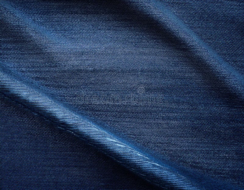Deep Navy Blue Denim Fabric Texture with a Smooth, Worn Surface for ...