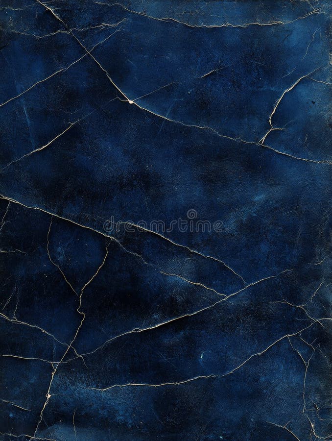A Deep Navy-blue Vintage Paper with a Distressed Surface, Covered in ...