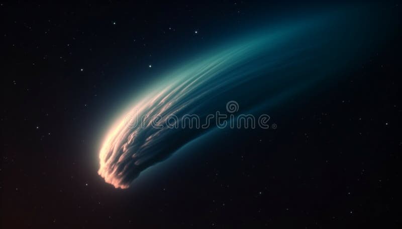 Deep in the Night, a Glowing Star Shape Orbits Underwater Generated by ...