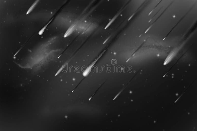 Comet Meteor Shower Background Stock Illustrations – 366 Comet Meteor ...