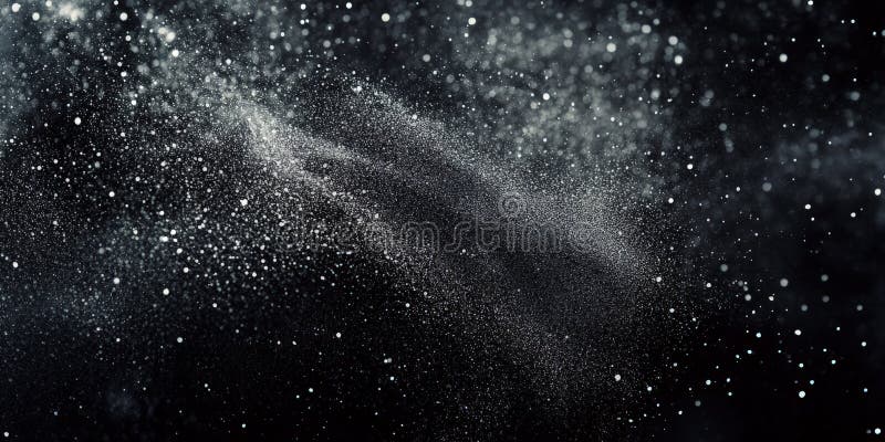 Deep Obsidian Black with Silver Dust Particles, Cosmic Luxury ...