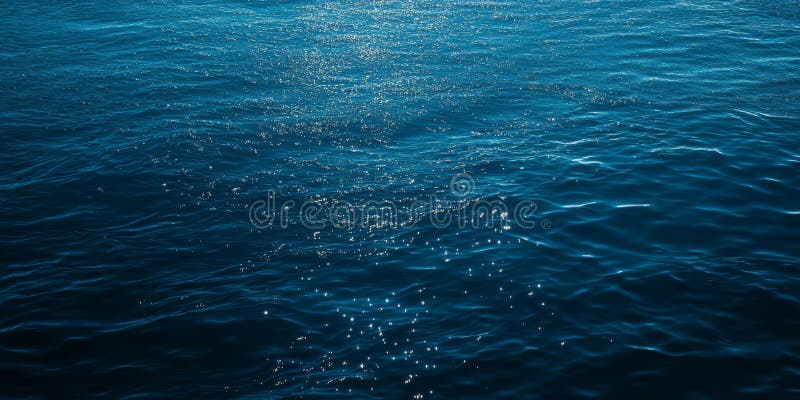 A Deep Ocean Blue Glitter Texture, with Fine, Shimmering Specks that ...