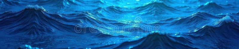 Deep Ocean Blue Metallic Wallpaper, Shimmering Texture, Wallpaper ...