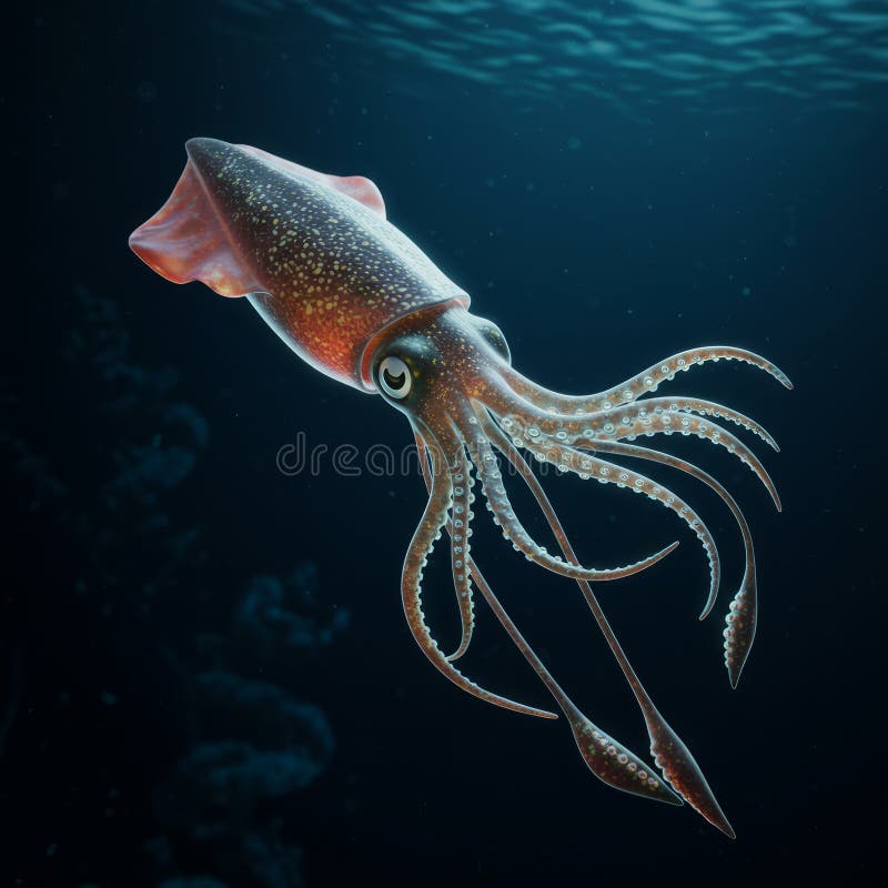 Deep Ocean Giant Squid: a Stunning Underwater Encounter with Cephalopod ...