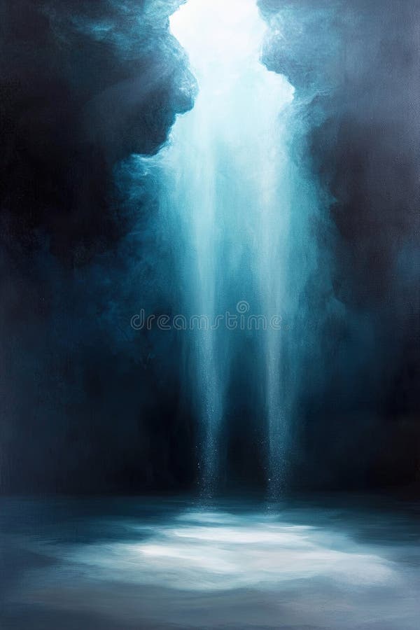 Deep Ocean Inspired Painting Showcases Thick Acrylic Layers, Where ...