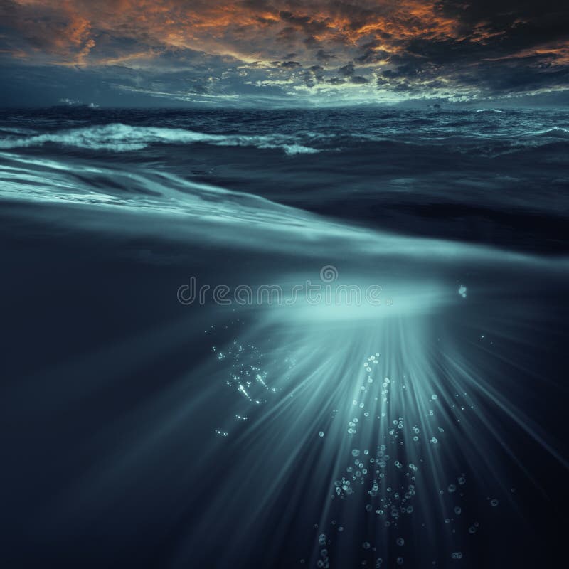 Deep Ocean, Marine Backgrounds Stock Photo - Image of nature, graphics ...