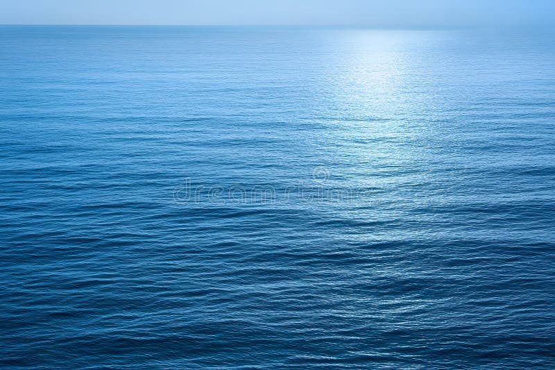 Deep Ocean Surface Texture with Shimmering Light Reflections, Clean ...