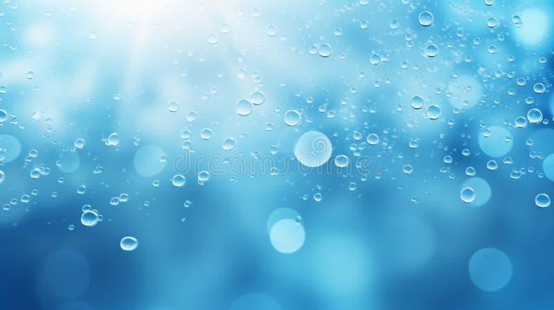 Deep Ocean World with Waves. Clear Sea Water View from Below . Empty ...