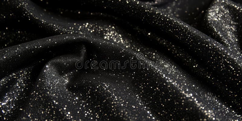 A Deep Onyx Black Glitter Backdrop, with Hints of Silver Specks that ...