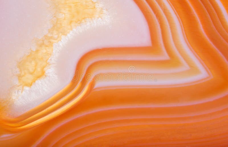 Deep Orange Agate Structure Stock Image - Image of yellow, nature ...