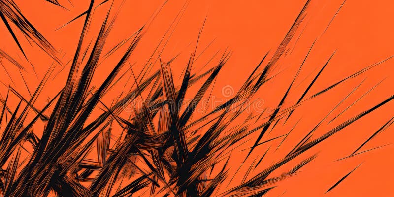 A Deep Orange Background with Sharp, Jagged Lines Creating a Bold, Edgy ...