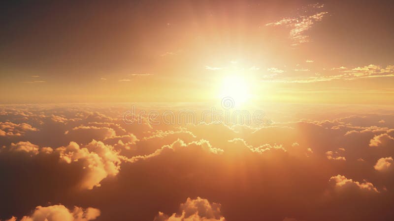 The Deep Orange Sun Sending Pillars of Light Dancing through the Sky at ...