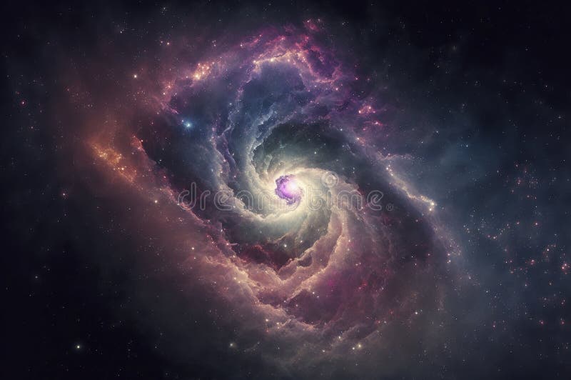 Deep Outer Space Background with Stars and Nebula. AI Generative. Stock ...