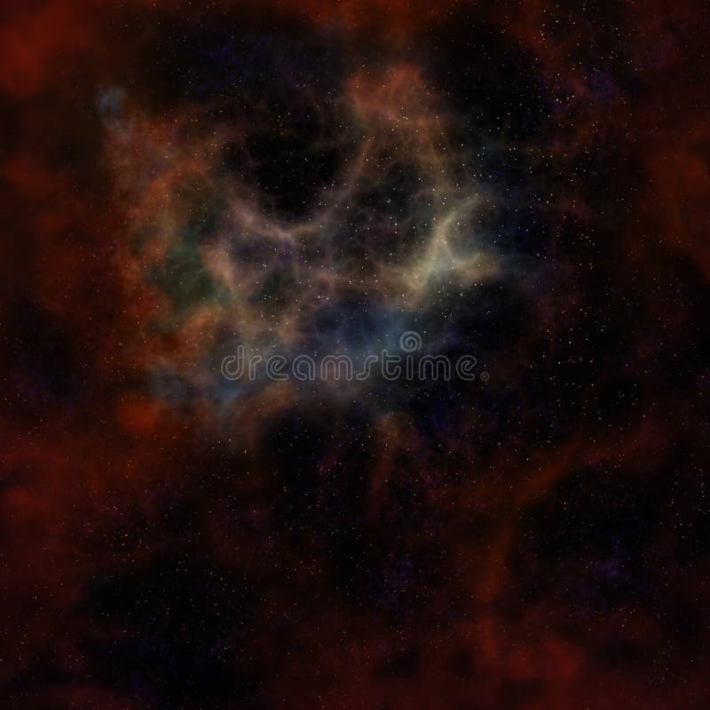 Deep outer space gas cloud stock illustration. Illustration of shiny ...