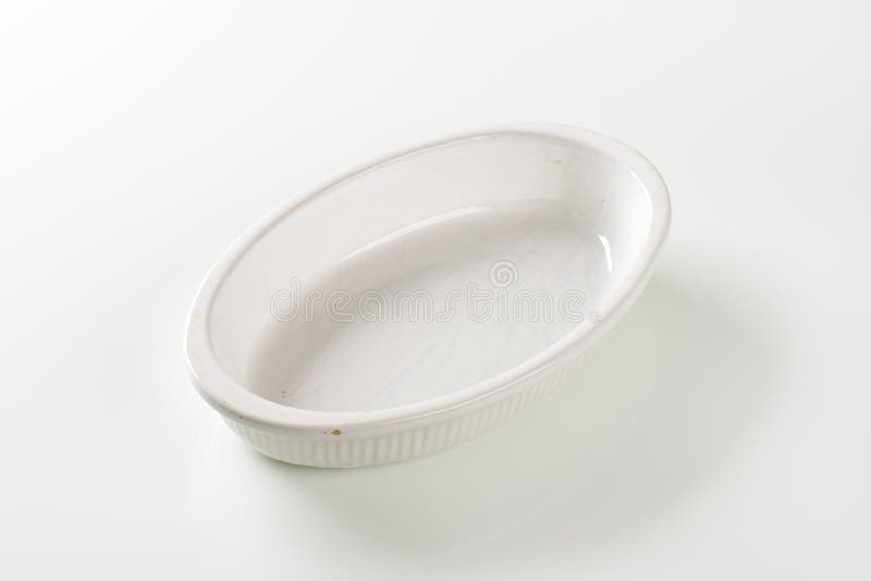 Deep oval porcelain dish stock photo. Image of ware, baking - 50399868