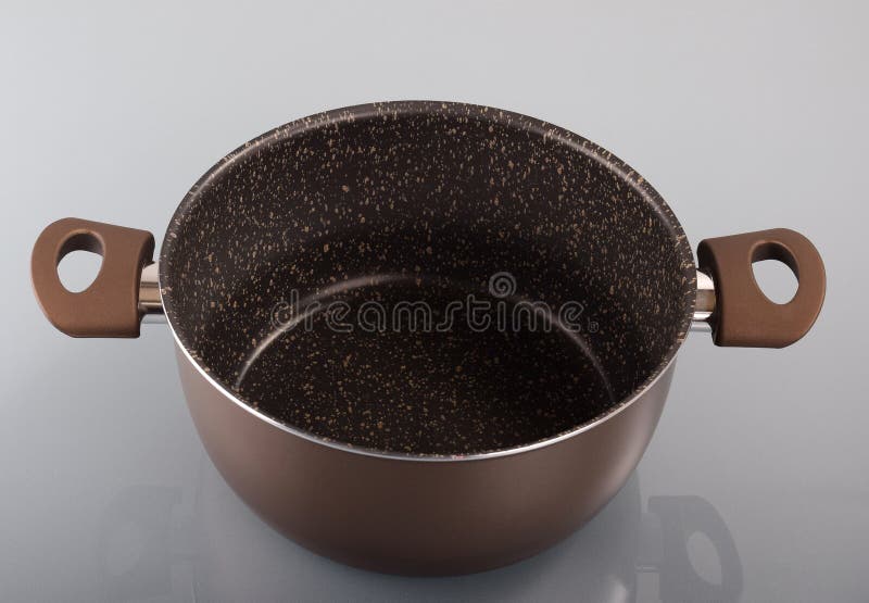 Deep pan with handles stock photo. Image of cook, cover - 87063948