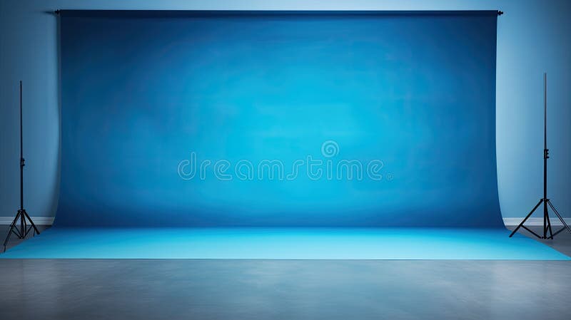 Deep Photography Backdrop Blue Stock Illustration - Illustration of ...