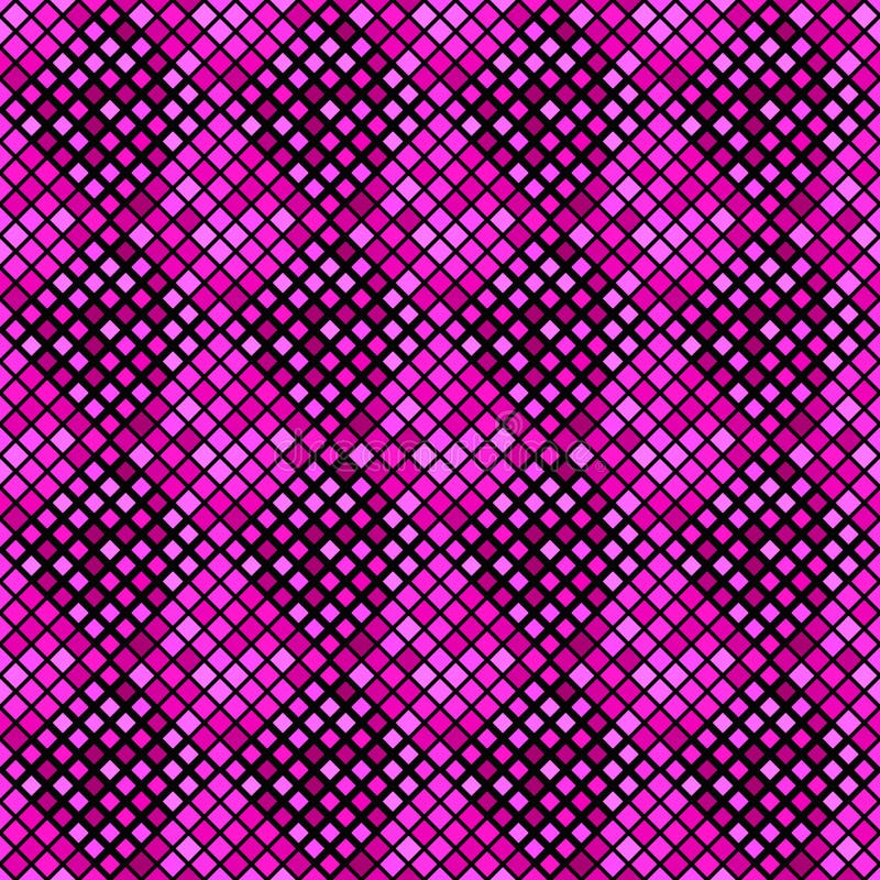Deep Pink Abstract Diagonal Square Pattern Background Stock Vector