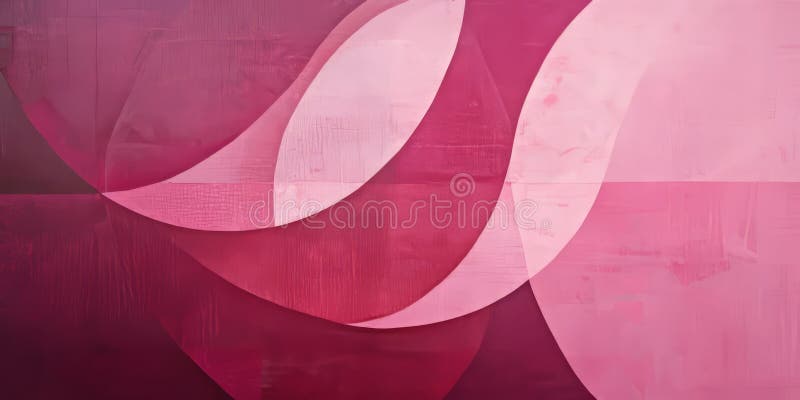 A Deep Pink Background with Abstract, Layered Geometric Patterns in ...