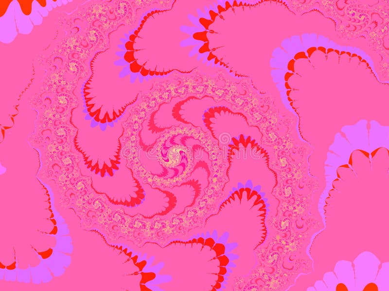 Deep Pink Modern Style Fractal 2d Stock Illustrations – 2 Deep Pink ...