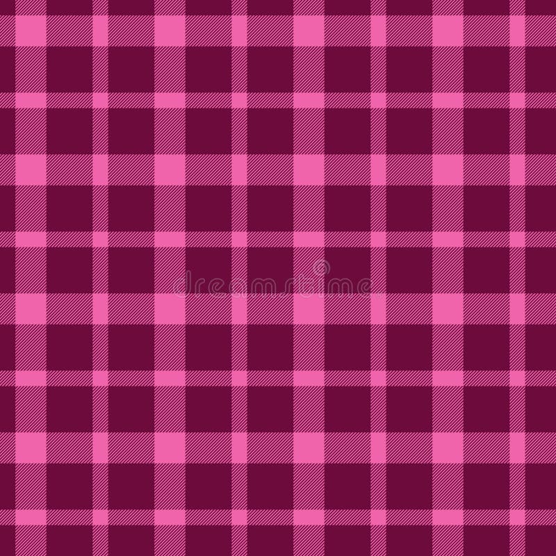 Deep Pink Plaid Vector Texture Stock Vector - Illustration of plaid ...