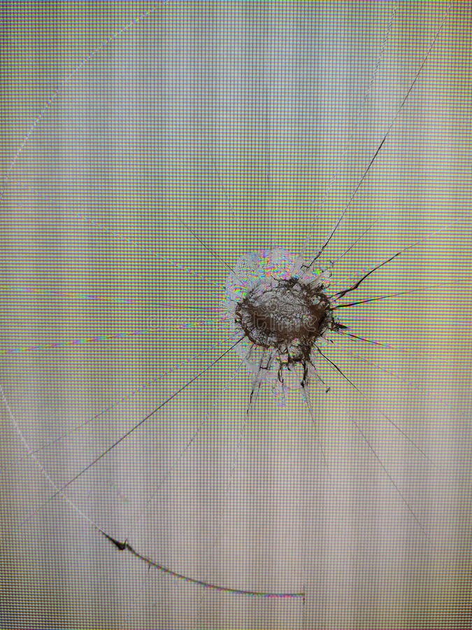 Broken LED Screen stock image. Image of pattern, damaged - 252206803