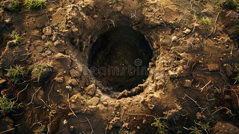 Ground Hole Deep Dirty Pit Burrow Soil Stock Photos - Free & Royalty ...