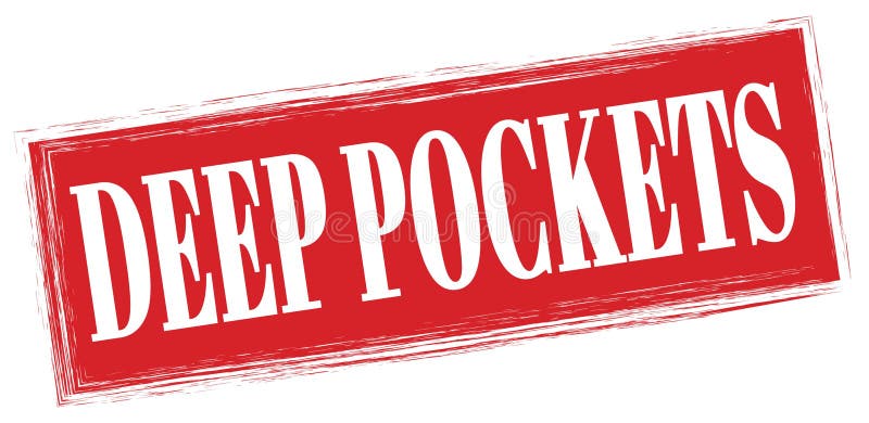 DEEP POCKETS Text Written on Red Stamp Sign Stock Illustration - Illustration of pockets, word ...