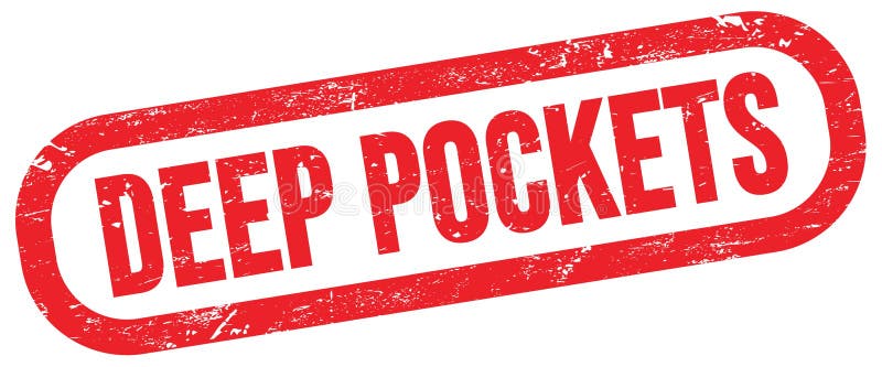 DEEP POCKETS, Text Written on Red Stamp Sign Stock Illustration ...