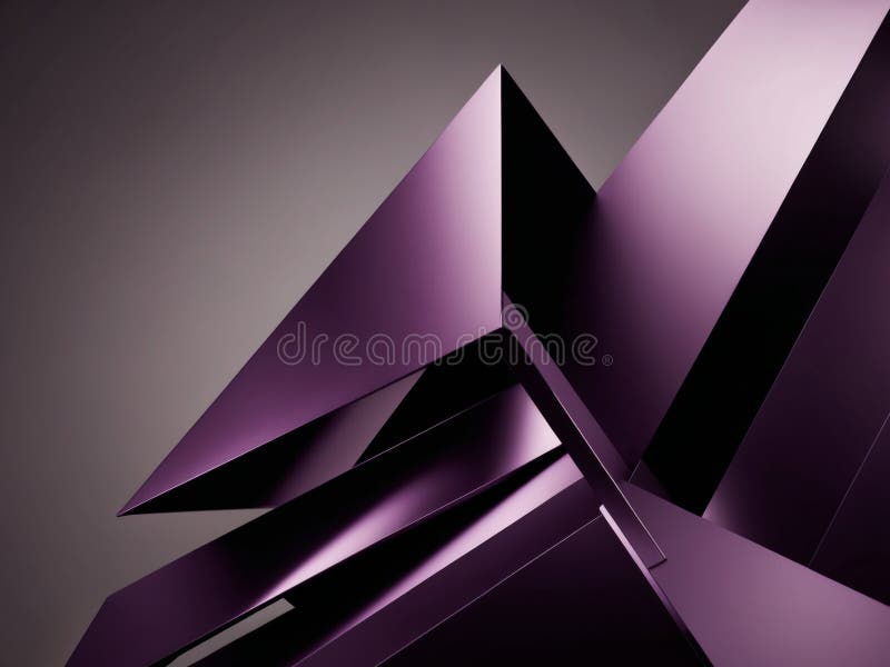 Deep Purple Black Abstract Geometric Background with Metallic Effect ...