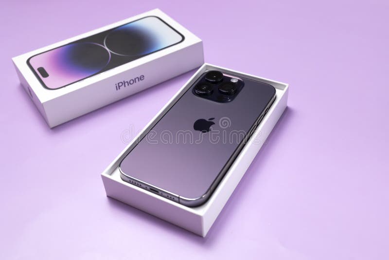 Deep Purple Colored IPhone 14 Pro with Features always-on Display, 48 ...