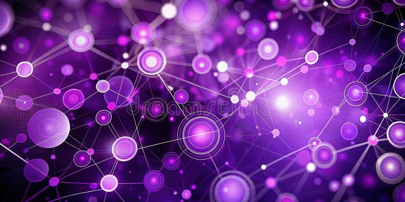 Deep Purple Generative AI Abstract Background Featuring Intricate ...