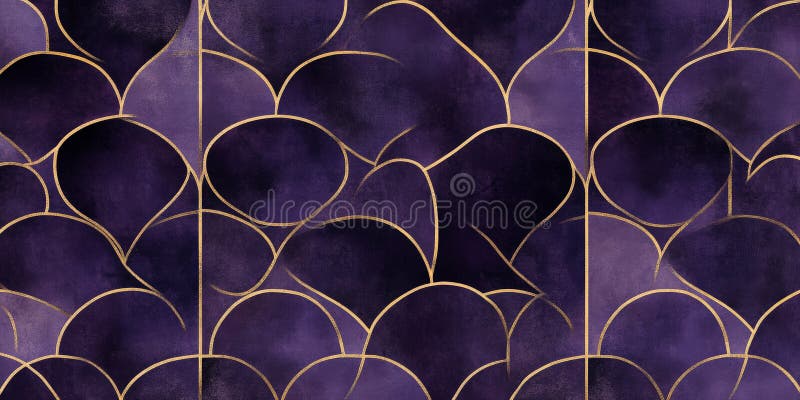 Deep Purple Geometric Pattern with Soft Metallic Highlights, Creating a ...