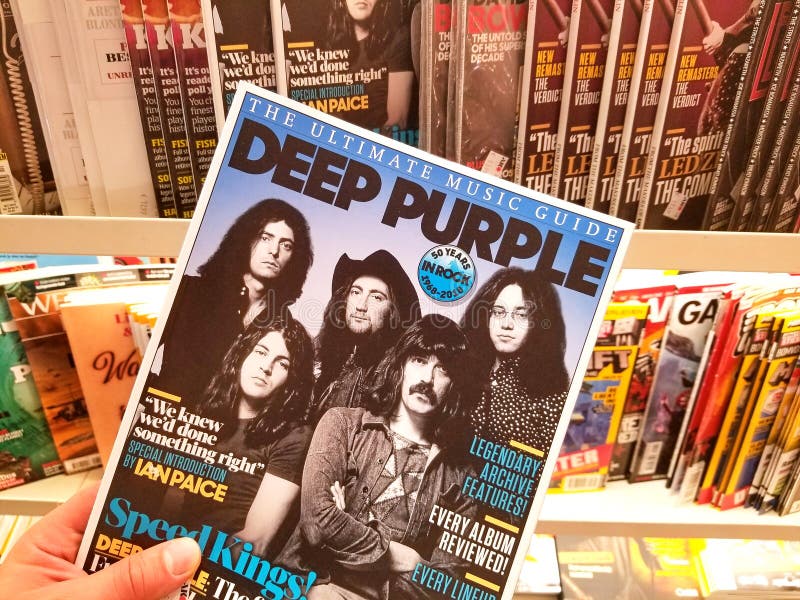Deep Purple Magazine Magazine in a Hand Editorial Stock Image - Image ...