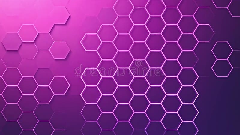 Deep Purple To Soft Pink Hexagonal Gradient, Captivating and Modern ...