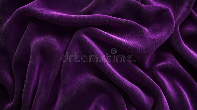 Deep Purple Velvet Fabric, Luxurious Drapes and Rich Texture, Exploring ...
