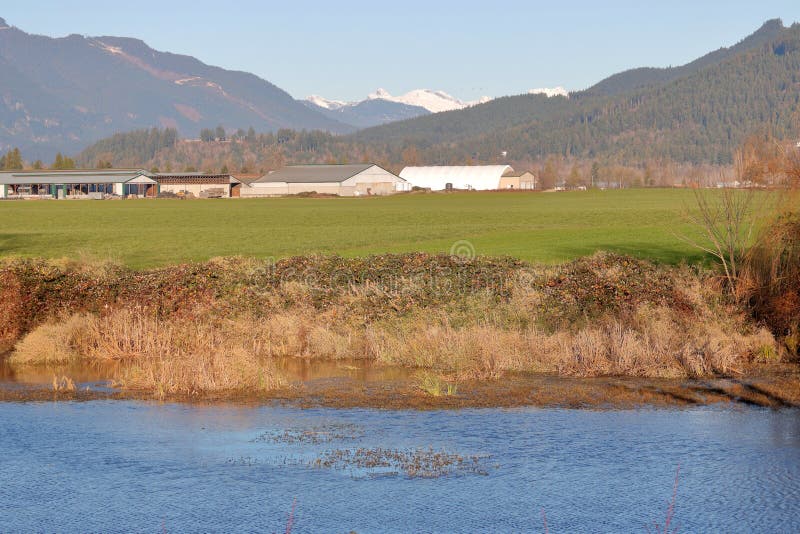 Deep Ravine and Valley Farm Stock Photo - Image of peak, beautiful ...