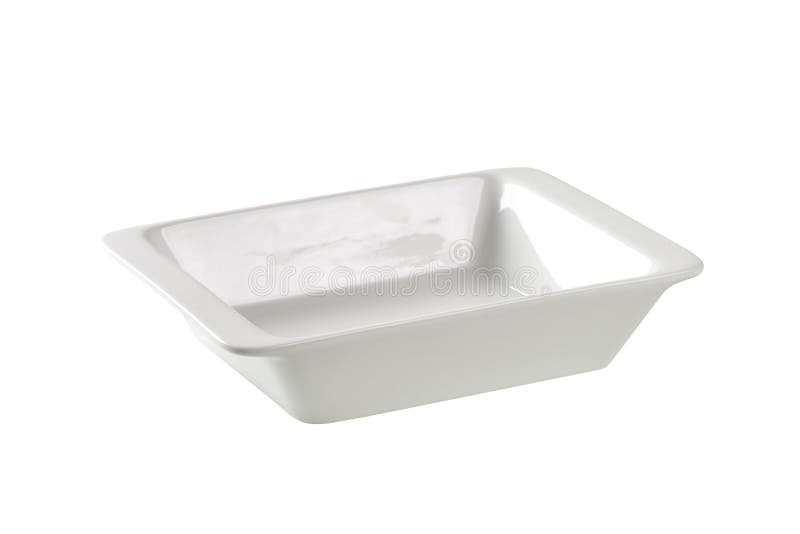 Deep Rectangular Porcelain Dish Stock Photo - Image of porcelain, deep ...