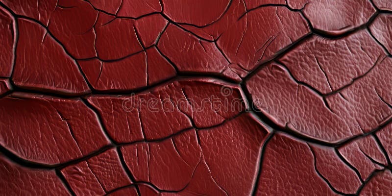 A Deep Red Background with Subtle, Abstract Textures Resembling Cracked ...