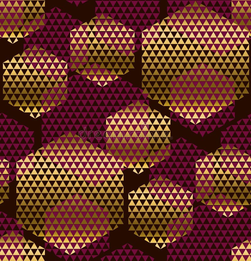 Deep Red Color Decorative Seamless Pattern Stock Illustrations – 584 ...