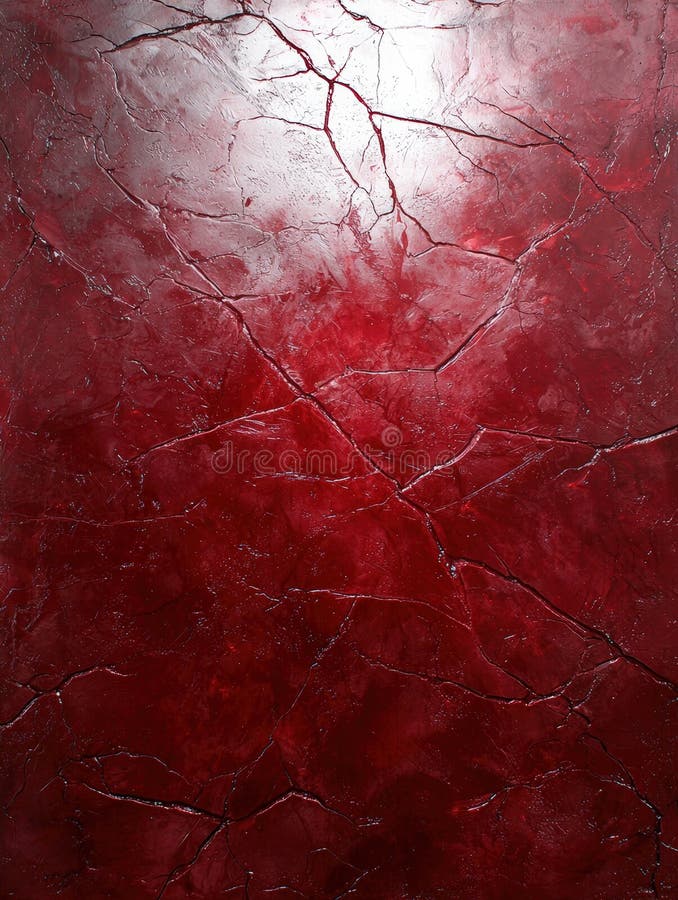 Deep Red Cracked Texture Background with Bright Light. Stock ...