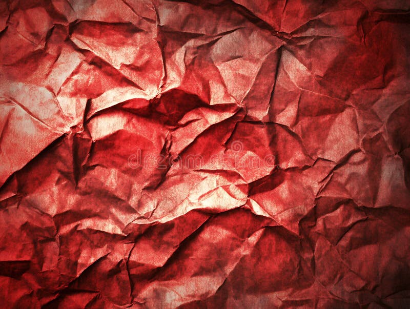 Deep Red Crumpled Paper Texture Background Grunge Style Design Element ...