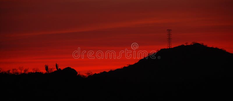 Deep Red Desert Sunset Picture. Image: 7773499